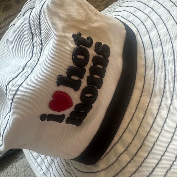 Accessories | New Danny Duncan I Love Hot Moms White Bucket Hat With ...